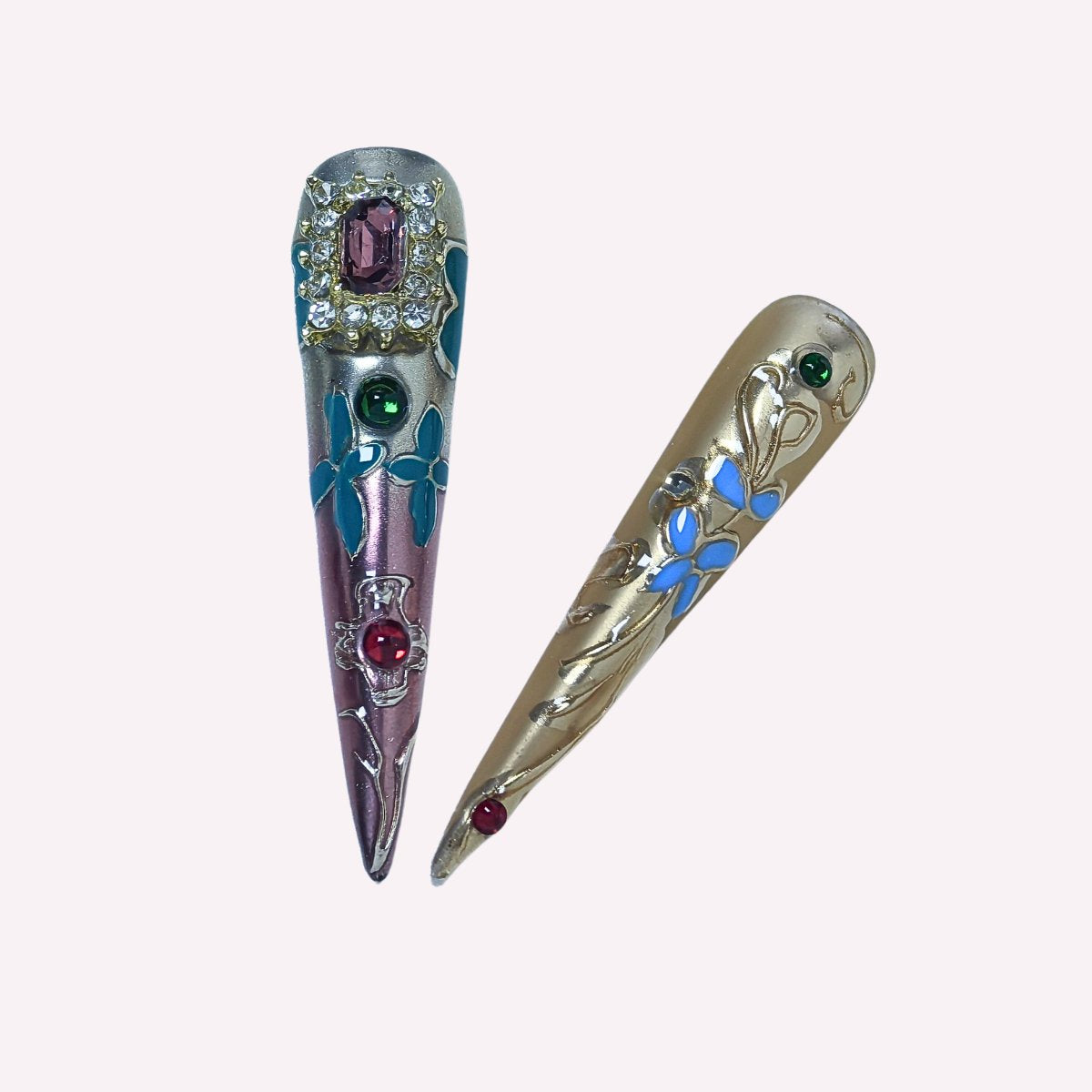 Noor | Press-On Nails | Handmade Nail Set – Poorguyshop – Poor Guy Shop